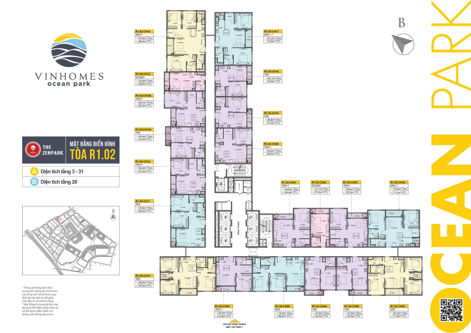 Căn hộ The Zenpark Vinhomes Ocean Park - Trực tiếp CĐT