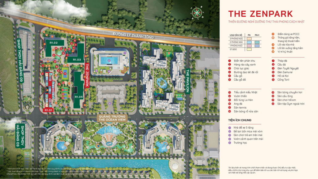 Tòa R1.01 The Zenpark Vinhomes Ocean Park - Trực tiếp CĐT