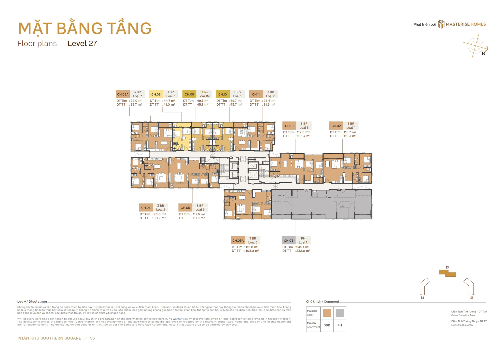 Tòa S3 Masteri Trinity Square Ocean Park 2 - Trực tiếp Masterise